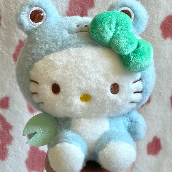 Sanrio | Toys | Hello Kitty Froggy Plushie 7inch Blue | Poshmark